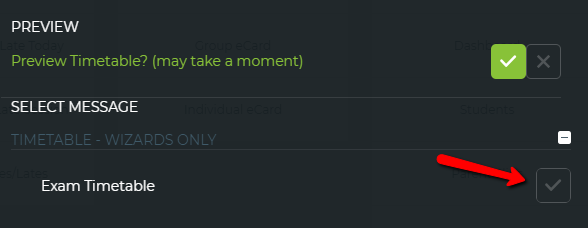 Timetables | Enhanced Messenger