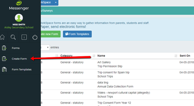 Create a Form | Messenger Forms